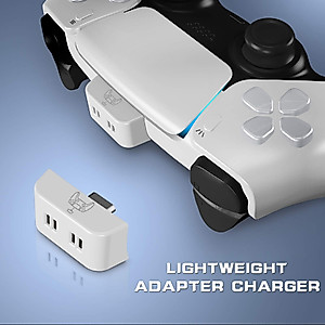 PS5 Charging Station Bonadget PS5 Controller Charging Station with Led Indicator PS5 Charging Dock with USB-C 2 Hours Fast Charging