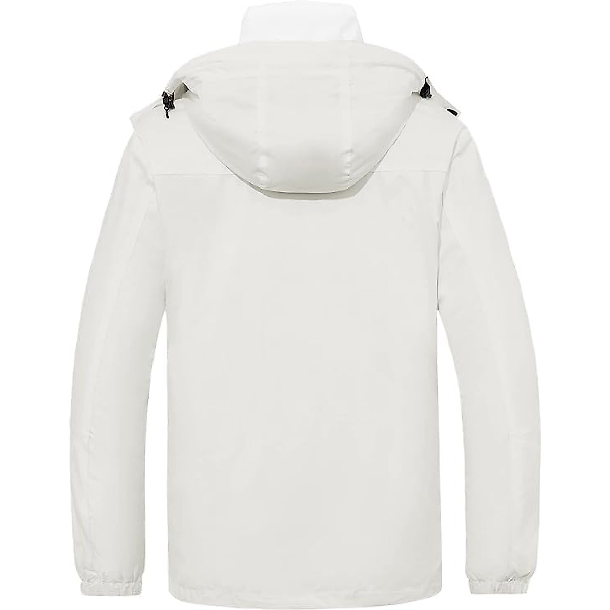 wantdo Men's 3-in-1 Winter Coat Waterproof Snow Jackets Warm Skiing Jacket with Hood White L