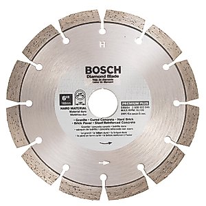 Bosch DB664 Premium Plus 6-Inch Dry Cutting Segmented Diamond Saw Blade with 7/8-Inch Arbor for Granite