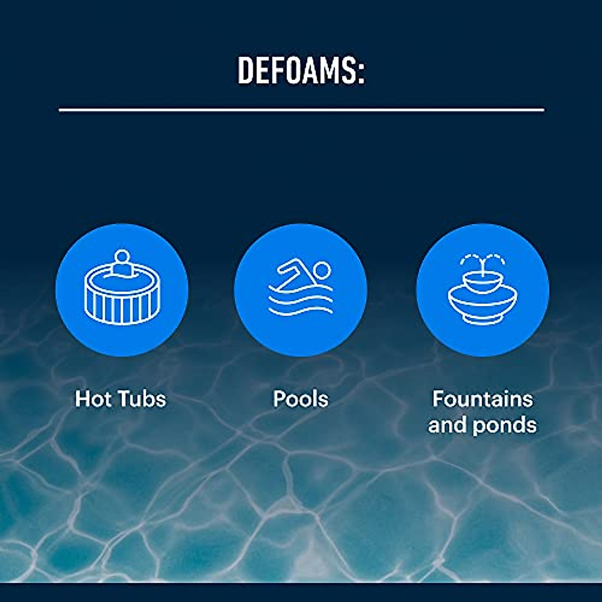 Hot Tub Foam Eliminator, 2 Pack Pool & Spa Defoamer (32oz/ Bottles) – Eliminate Foam Without Harsh Hot Tub Chemicals, Eco-Friendly & Safe w/ Silicone Anti Foam. Get Foam Down and Enjoy Leisure Time