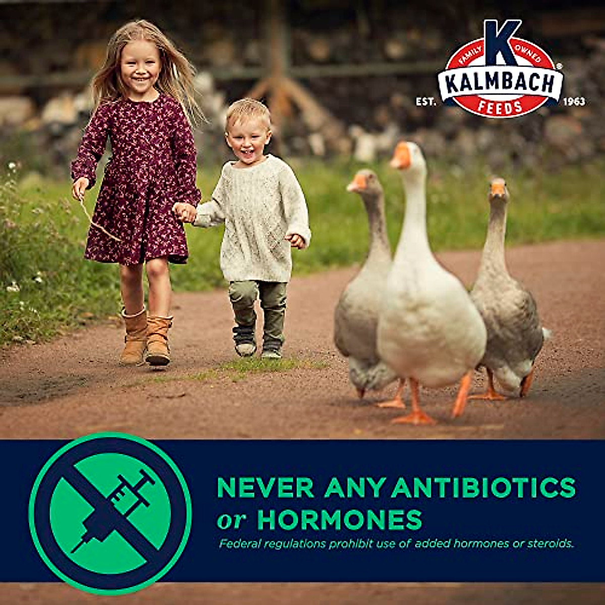 Kalmbach Feeds All Natural Non-GMO Flock Maintainer Pellets for Mixed Flocks of Poultry