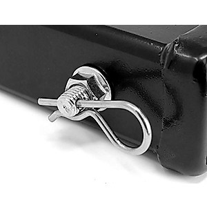 LFPartS 100% Stainless Steel Hitch Anti-Rattle No Wobble Pin Bolt Keeper Grip Clip Kit Fits 2" Receiver