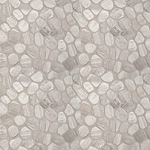 MSI White Pebbles Tumbled Tile, 11.42 in. X 11.42 in.,White, 10 Piece for Bathroom, Kitchen Backsplash, Accent Wall Tile, and Shower Wall Tile
