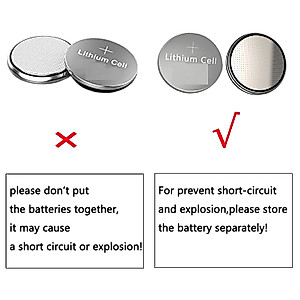 2032 3V Battery, CR2032 Lithium 3v Coin Cell Battery 2032 Watch Battery ,100 Counts