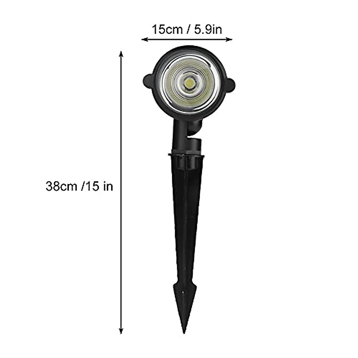 PBOHUZ Garden Light-Solar Powered 7W LED Ground Light Outdoor Lawn Lamp for Home Garden Illumination