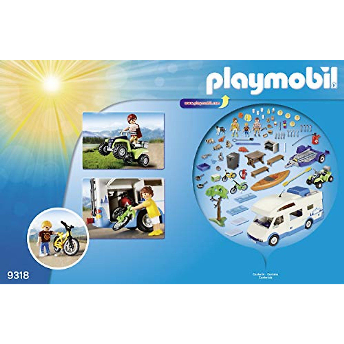 Playmobil Camping Mega Set Toy, Multicolor
