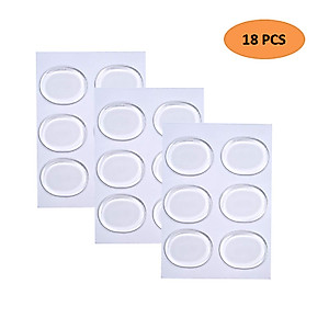 18 Pieces Transparent Silicone Drum Dampeners Drum Silencers Drum Damper Gel Pads Silicone Non-toxic Soft for Drums Tone Control.