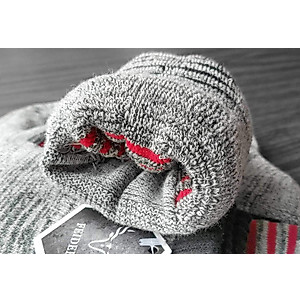 FEIDEER Hiking Socks Walking Socks For Men, 5 Pairs Outdoor Recreation Socks Moisture Wicking Crew Socks (5MSL18105-XL)