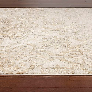 Lillian Lillian August Tiara Helene French Country Moroccan Area Rug, Ivory/Beige, 5'2"x7'8"