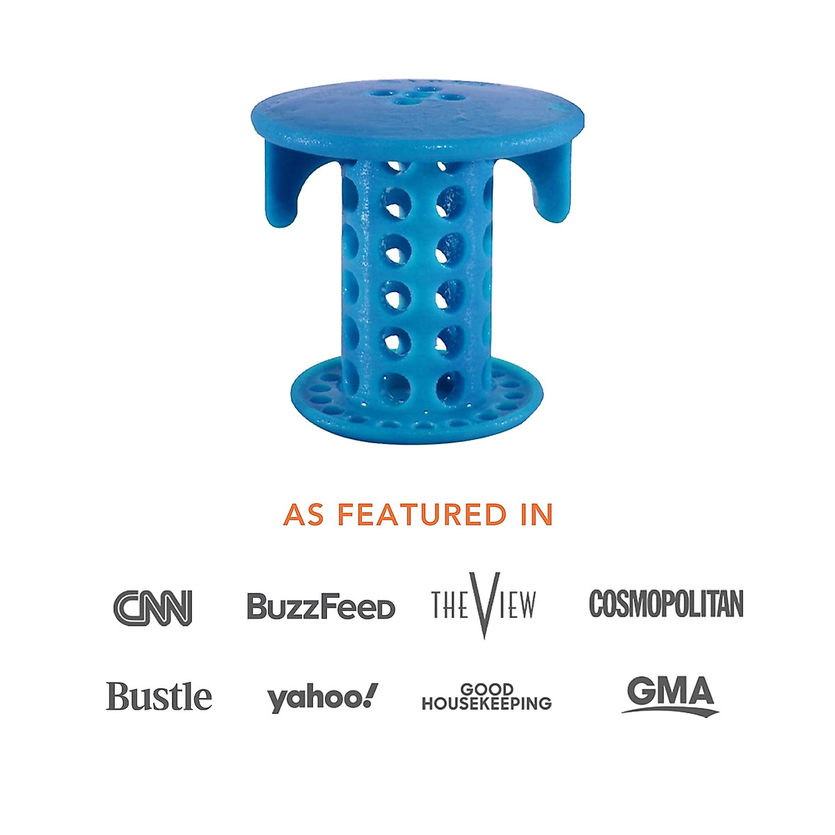 SinkShroom The Revolutionary Sink Drain Protector Hair Catcher/Strainer/Snare, Blue