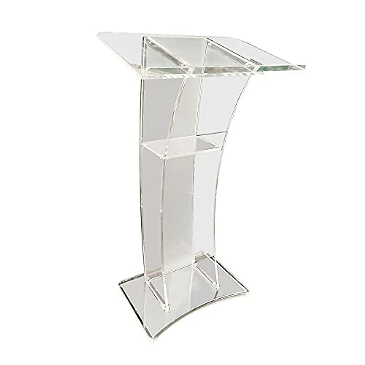 Clear Acrylic Podium & Lectern for Church, Office, Events
