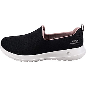 Skechers Women's GO Walk Joy-DANIL Sneaker, Black/Pink, 10