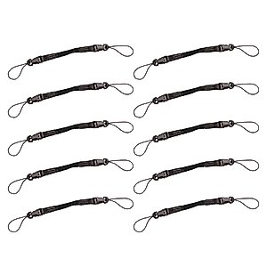 Ergodyne Squids 3136 Barcode Scanner Adaptor Straps, Carrying Strap for Bar Code Scanners, 10- Pack, Black