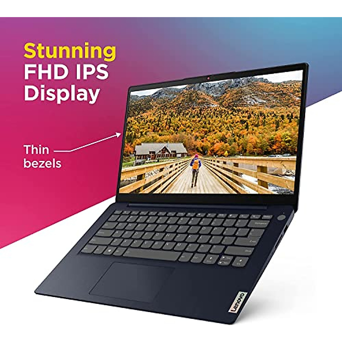 Lenovo IdeaPad Laptop, 14.0" FHD IPS Display, AMD Ryzen 5 5500U (Beats i7-1265U), 20GB RAM, 1TB SSD, AMD Radeon 7 Graphics, Backlit Keyboard, Fingerprint Reader, Long Battery Life, Windows 11 Home