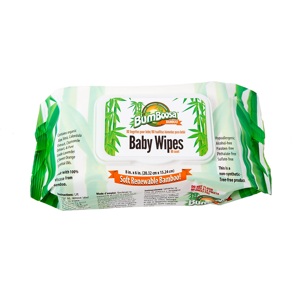 Bum Boosa Bamboo Products Baby Wipes - 12 Packs/960 Count - Thicker, Stronger, Absorbent, Easy Dispensing, Hypoallergenic, Natural Scent, Eco-Friendly