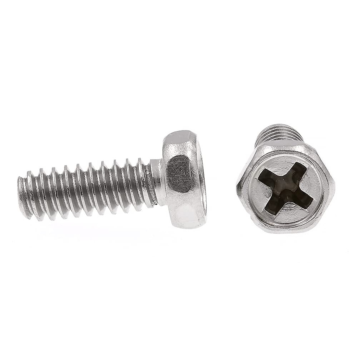 Prime-Line 9012822 Machine Screws, Indented Hex Head, Phillips Drive, #10-24 X 1/2 in, Grade 18-8 Stainless Steel (25 Pack)