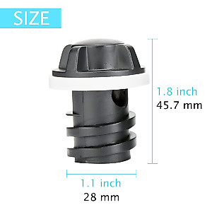 2 Pack Cooler Drain Plugs,Leak-Proof Design Cooler Plug Replacement Plug Fit for YETI Tundra Coolers & Roadie Coolers and RTIC Coolers Accessories