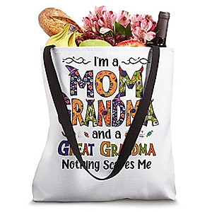 I Am A Mom Grandma And A Great Grandma Halloween Tote Bag