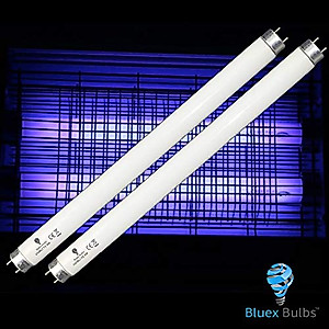 2 Pack Bug Zapper Replacement Lamp Bulb Light Tube 10W for 20W Electronic Bug Zapper T8 Fluorescent Light Tube Replacement Bulb for Bug Zapper
