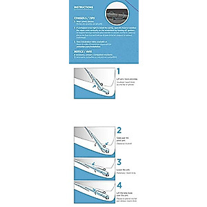 YETI X WIPE : Add-on Wiper Arm Pressure Spring Set (Pack of 2 Black)