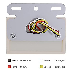 ACSUZ 2Pcs Side Marker Lights DC24V 20LED Car External Lights Squarde Warning Tail Light Auto Trailer Truck Lorry Lamps,Green