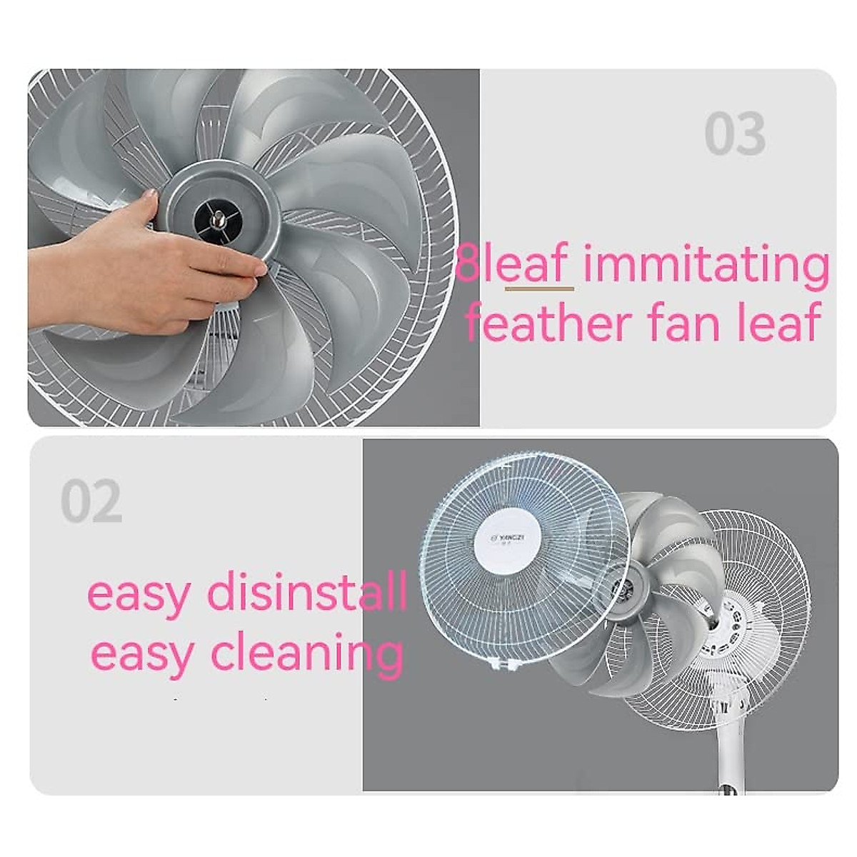 Floor fan Floor fan Home office vertical 12 inch fan bedroom falling fan