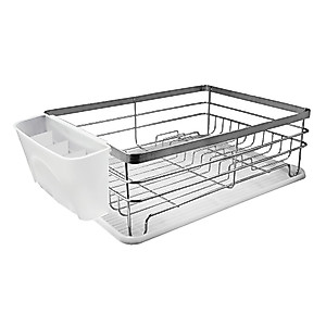 Neat-O Kitchen Dish Drainer PP Utensil Holder Silverware Cup Basket (White)