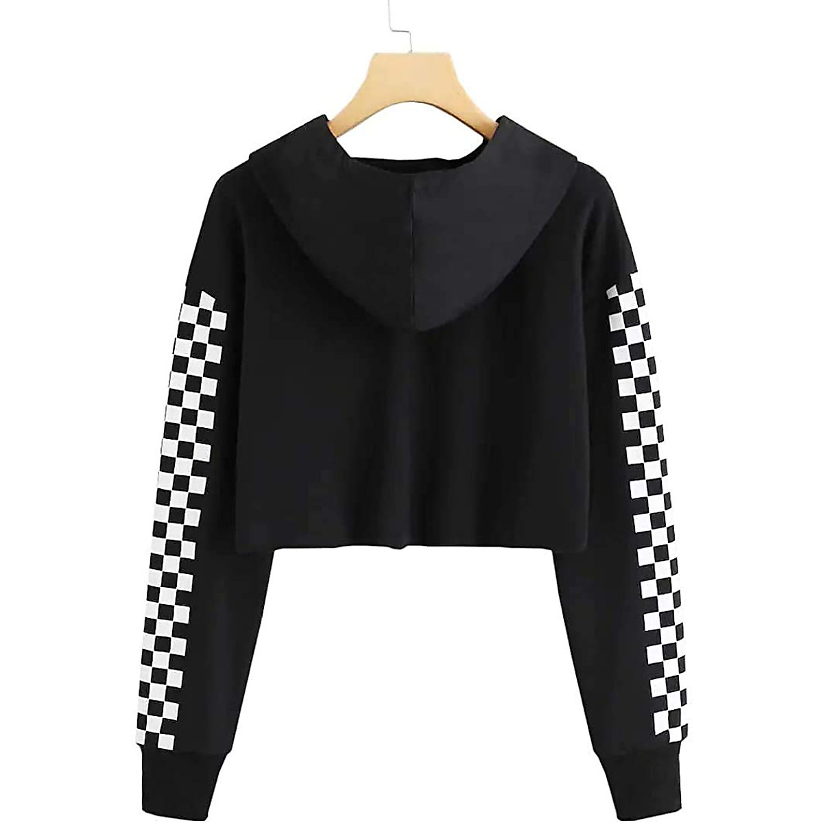 Meikulo Crop Tops Hoodies for Teen Girls Clothes Kids Cute Shirts Long Sleeve Fashion Sweatshirts Sweatpants Jogger Two Piece Outfits Athletic Sweatsuit Clothing Sets Black, 9-10 Years