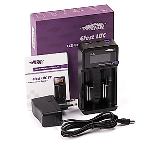 Efest LUC Charger with Digital LCD Battery Readout
