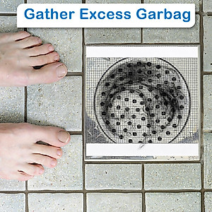 wudianbanCC Cutable Shower Drain Hair Catcher,Disposable Shower Drain Sticker,Drain Hair Catcher, Easy to Stick,Suitable for Bathroom, Bathtub,Kitchen L 393.7''*W3.93 ''