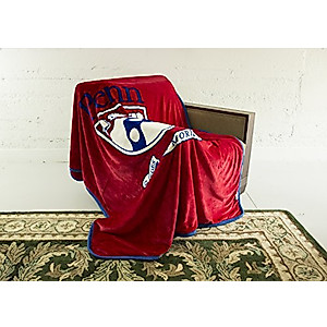 Dormitory 101 U Penn Premium Quality Plush Fleece Blanket - X Large 60"X80". Fits Queen or Twin XL Bedding. Great Gifts!