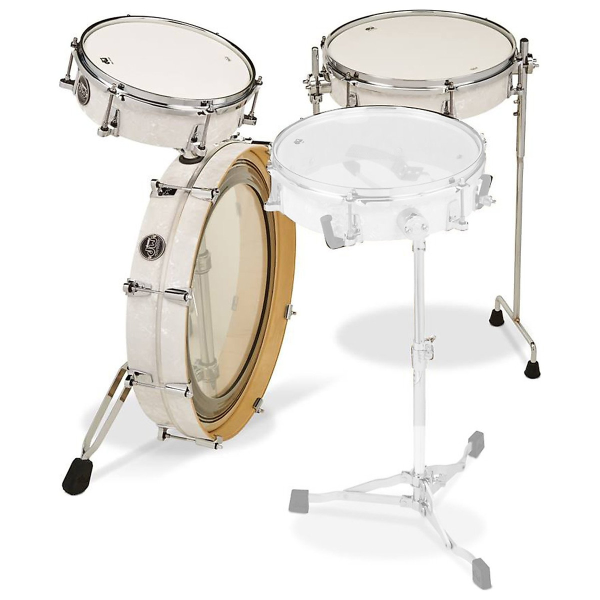 DW Performance Series Low Pro 3-Piece Shell Pack - White Marine FinishPly