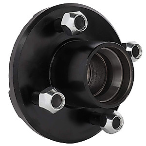ECCPP Boat Trailer Hub Kit 4 Bolt 1-1/16 L44649 Black Round Spindles 2,000 Lbs Axle Kit Idler Hubs