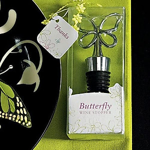 Weddingstar Butterfly Wine Stopper in Gift Packaging