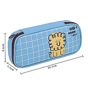 Oxford Pencil Case with Zipper Handle Medium Pencil Pouch Bag Pen Marker Pouch Cosmetic Bag Stationery Bag