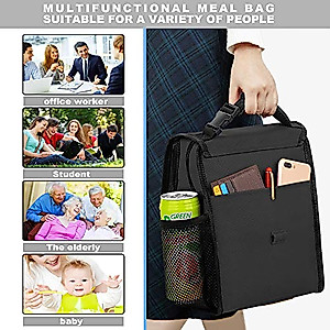 banbrick Lunch Bag,Foldable Insulated Lunch Box,Large Cooler Tote Bag for Women and Men,Kids Lunch Bag, Lunch Bag for adults,Thermal Lunch Bag for Work/Picnic/Hiking