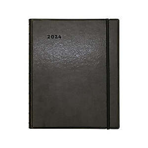 2024 Filofax 8.5-inch x 10.88-inch Academic & Calendar Monthly Planner, Black (C1811001)