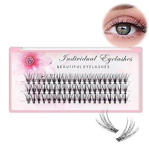 Bodermincer Grafting False Eyelashes 20D Soft 0.07 C Curl Lash Clusters Lash Extension Kit Individual Eyelashes Silk False Eye Lashes Extensions (14mm)