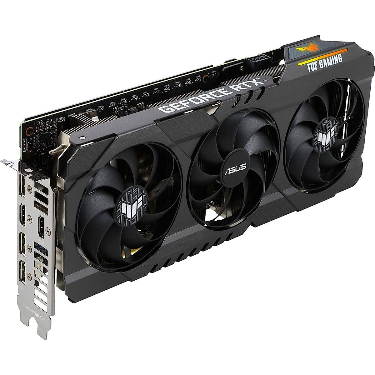 ASUS TUF Gaming NVIDIA GeForce RTX 3060 V2 OC Edition Graphics Card (PCIe 4.0, 12GB GDDR6, HDMI 2.1, DisplayPort 1.4a, Dual Ball Fan Bearings, Military-Grade Certification, GPU Tweak II) (Renewed)