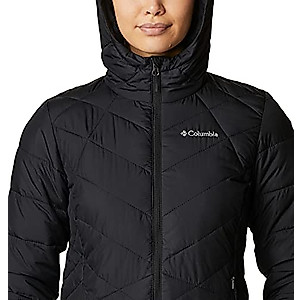 Columbia Women's Heavenly Hooded Jacket, Black, 3X Plus