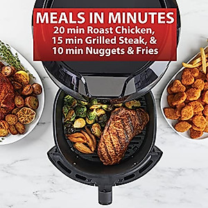 T-fal Easy Fry XXL Air Fryer & Grill Combo with One-Touch Screen, 8 Preset Programs, 5.9 quarts, Black & Stainless Steel