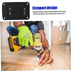 VILLCASE 18 Pcs Drill Tool Holder Drill Storage Dock Bracket Tool Holders Drill Tools Holder Drill Tool Fixing Bracket Drill Tool Brackets Hanger Stand Lithium Battery Mount Abs M18