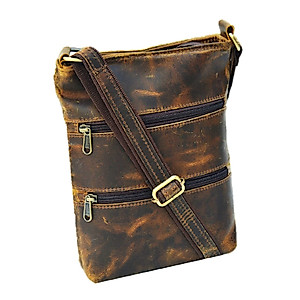 Jony Vintage Small Sling Bag for Women Leather Fashionable Crossbody Handbag Shoulder Travel Vintage Handmade Purse