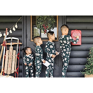 Burt's Bees Baby Baby Toddler 2-Piece Family Jammies Matching Holiday Organic Cotton Pajamas, Letters to Santa, 2T