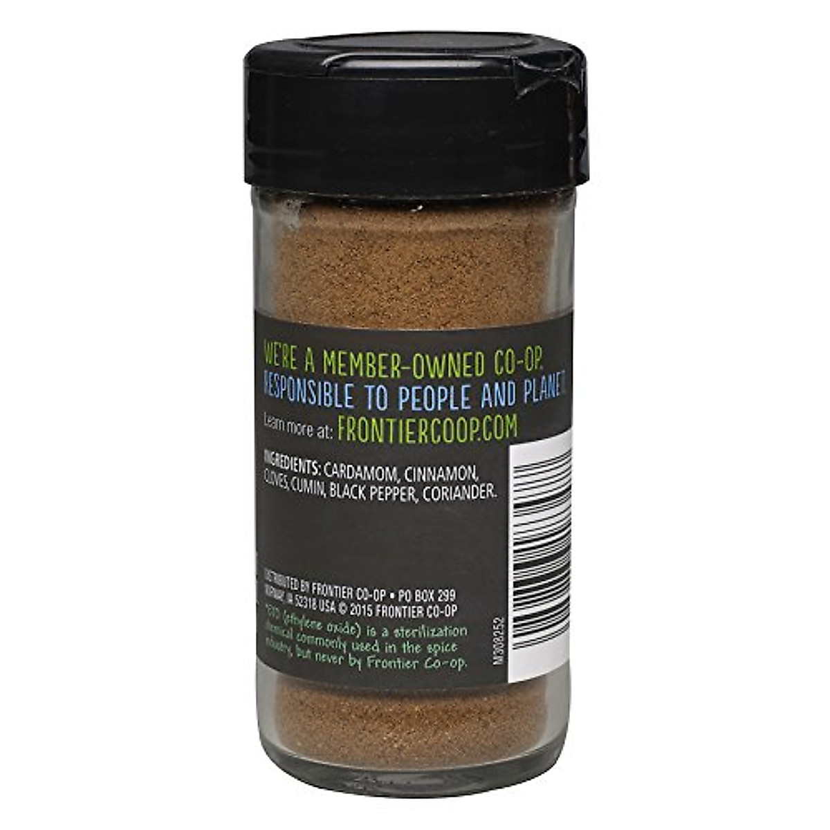 Frontier Co-op Garam Masala, 2-Ounce Jar, With Cardamom, Cinnamon & Cloves, Kosher, Non GMO, Non ETO