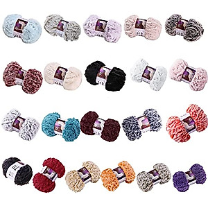50g/Ball DIY Plush Thick Knitting Yarn Multicolor Hand-Woven Crochet Thread for Baby Warm Hat Scarf Skin So Soft