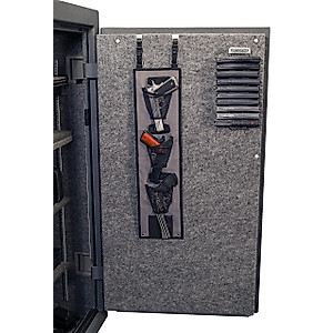 Lockdown Handgun and Tactical Rifle Upper Hanger with Mesh Pockets for Gun Vault Organization, Storage and Security