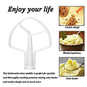 K5AB K5SS Stand Mixer Flat Beater Blade for Kitchen Aid 5-QT Coated Flat Beater 9707670 W10807813 PS983355 AP3881259