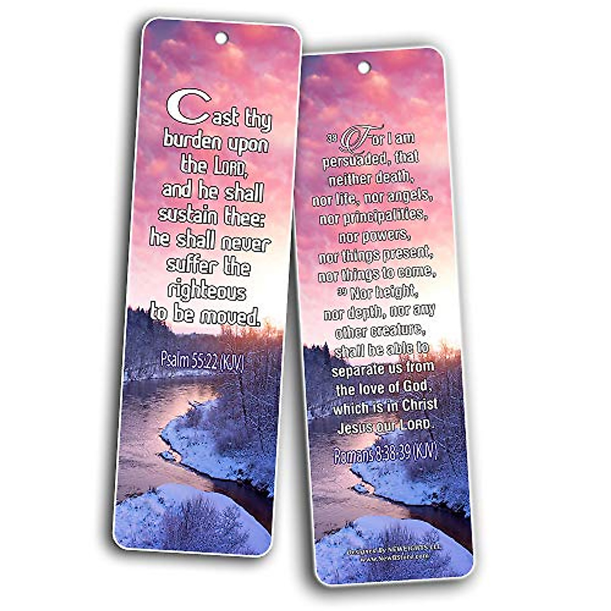 Bible Verses About Stress and Anxiety KJV Bookmarks (12-Pack) - Inspiring Scriptural Texts About How to Relieve Our Worries