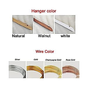 Almondle Personalized Bride Hanger Groom Hanger, Custom Bridal Wedding Hangers Wooden Hanger for Wedding Dress and Bridesmaid Dress